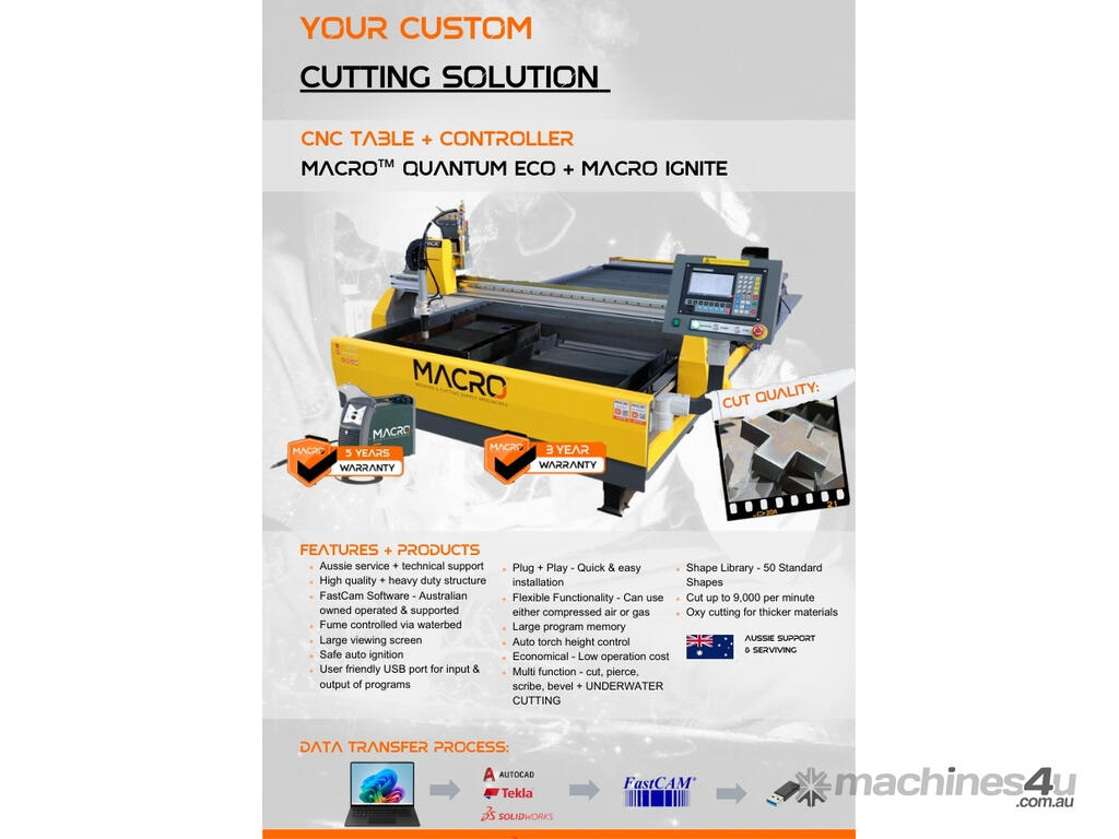 New MACRO™ QUANTUM CNC Plasma MACRO QUANTUM CNC Plasma Plasma Cutter in SHEPPARTON, VIC (1072100)