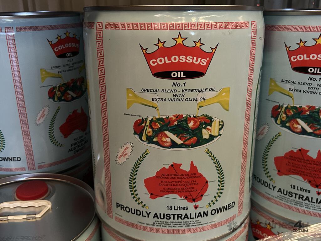 Used refer to below strict notes re Approx 47x 18L Colossus Oil Special ...