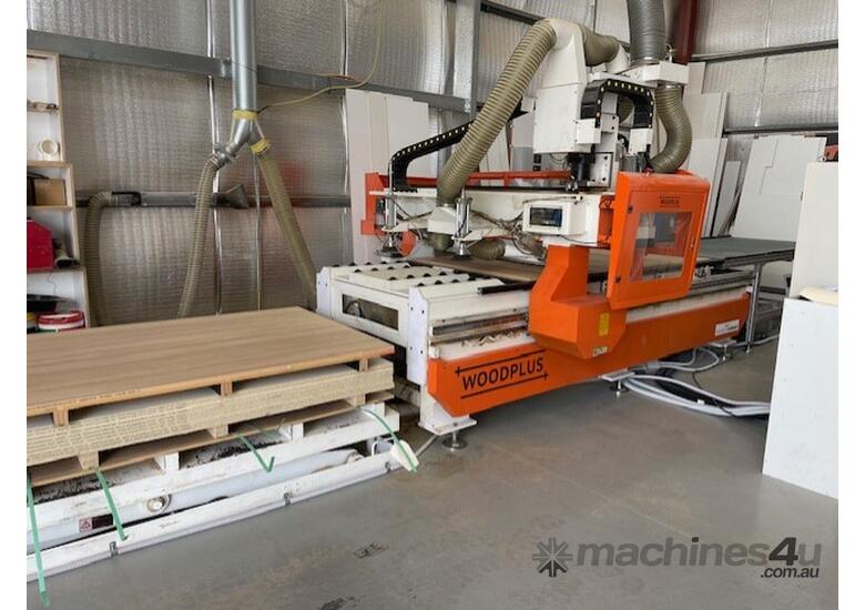 Used 2018 WoodPlus WP1225 Woodplus CNC cell Flatbed Nesting CNC ...