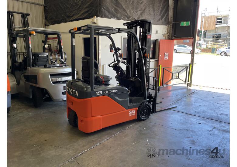 Used 2017 Toyota TOYOTA 8FBE15 53442 1 5 TON 1500 KG CAPACITY ELECTRIC FORKLIFT 5000 MM 3 STAGE ...