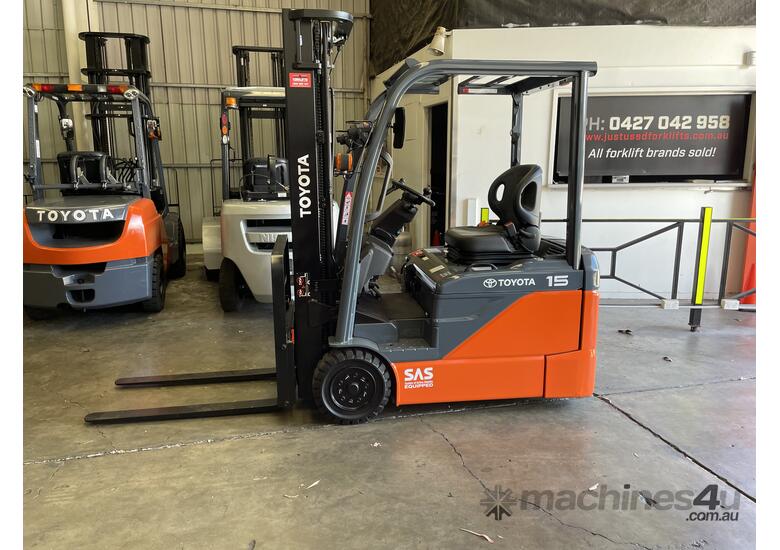 Used 2017 Toyota TOYOTA 8FBE15 53442 1 5 TON 1500 KG CAPACITY ELECTRIC FORKLIFT 5000 MM 3 STAGE ...
