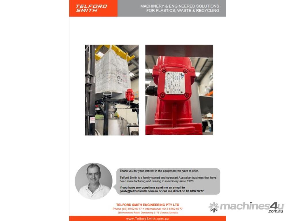 Used Dinnissen THREE Station Stainless Steel Debagging Hoppers with ...