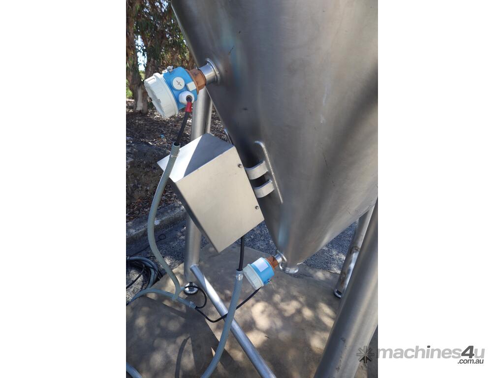 Used Hopper Cone Stainless Steel Powder Hopper Cone - 200L Powder ...