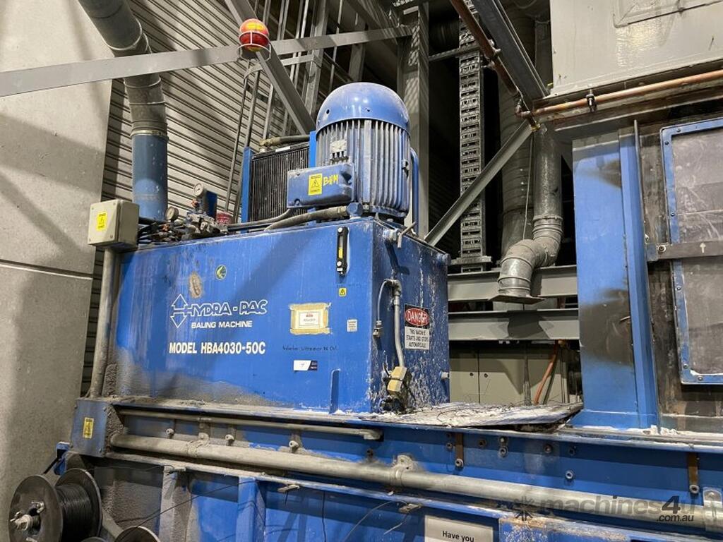 Used hydra-pac HBA4030-50C Horizontal Auto-Tie Baler Horizontal Balers ...