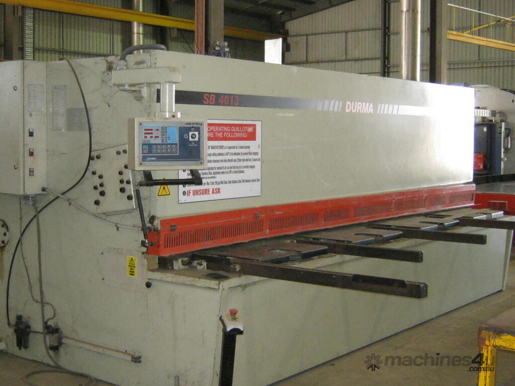 Used 2006 durma Durma DHGM4013 Hydraulic Guillotine Hydraulic ...