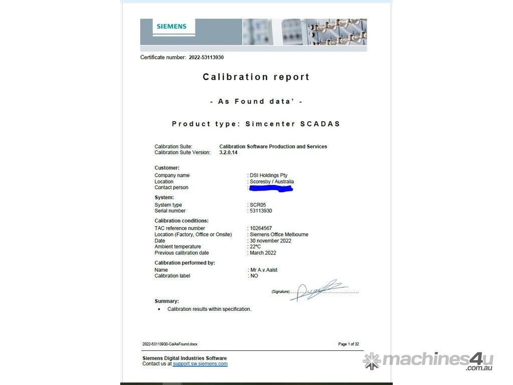 Used siemens LMS SCADAS Front-End System Testing Instruments (1173013)