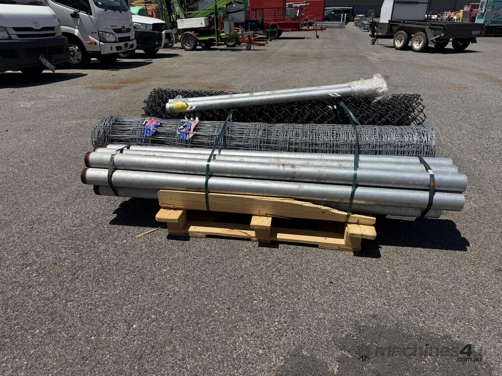 Used Pallet of Assorted Fencing Wire and Box Section Fencing (1200113)