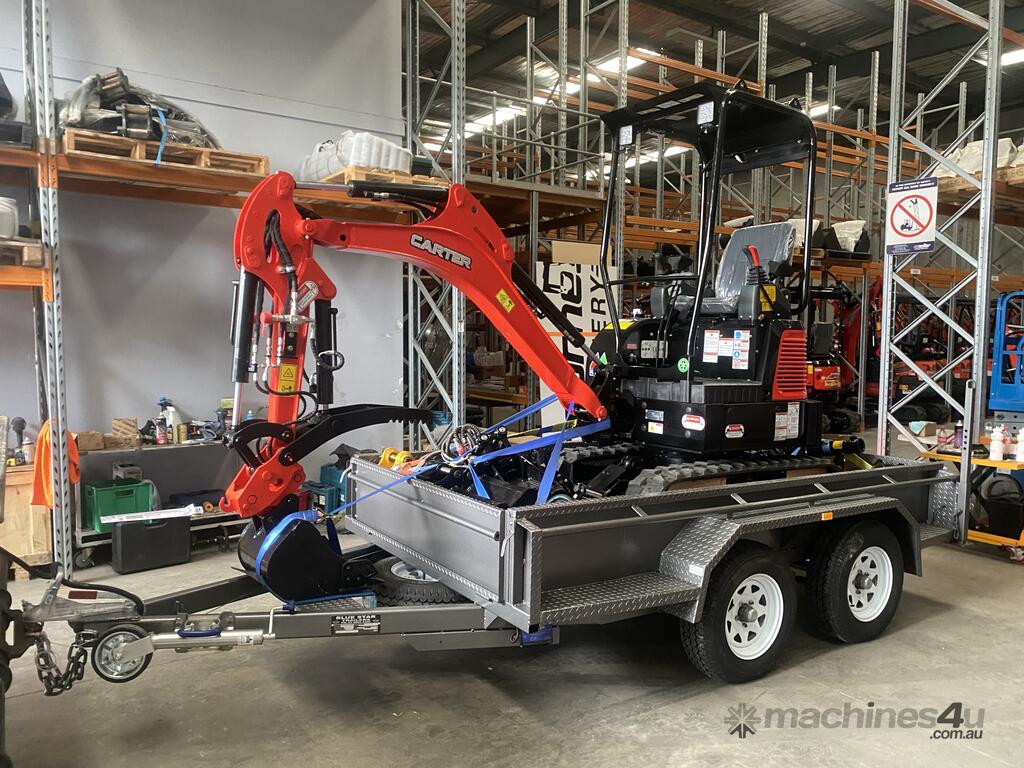 New 2021 carter CARTER 2 0 T EXCAVATOR TANDEM TRAILER Mini Excavators ...