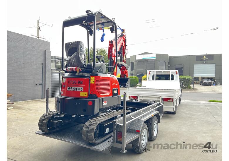 New 2021 carter CARTER 2 0 T EXCAVATOR TANDEM TRAILER Mini Excavators ...