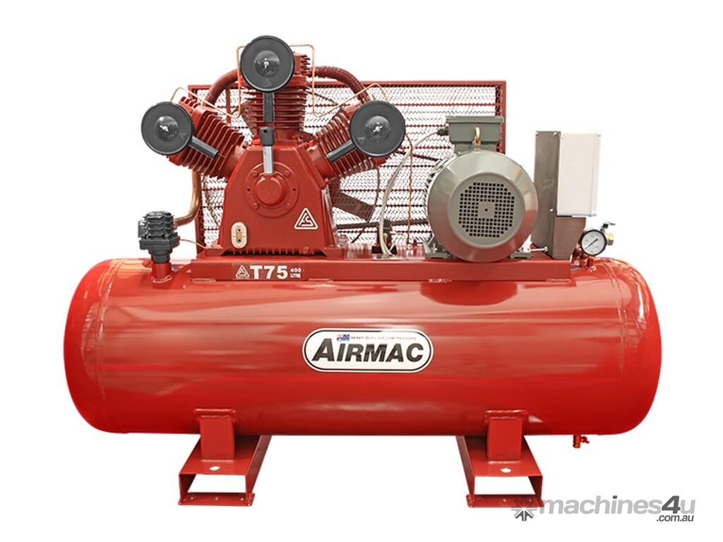 New 2023 airmac T75 415V Reciprocating Compressor (899114)