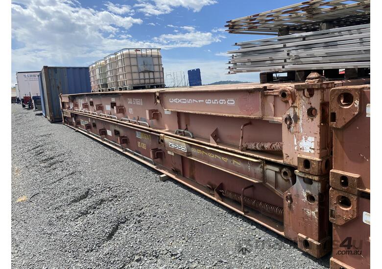 Used 40 ft Shipping Container Flat Rack Shipping Container (1070615 ...