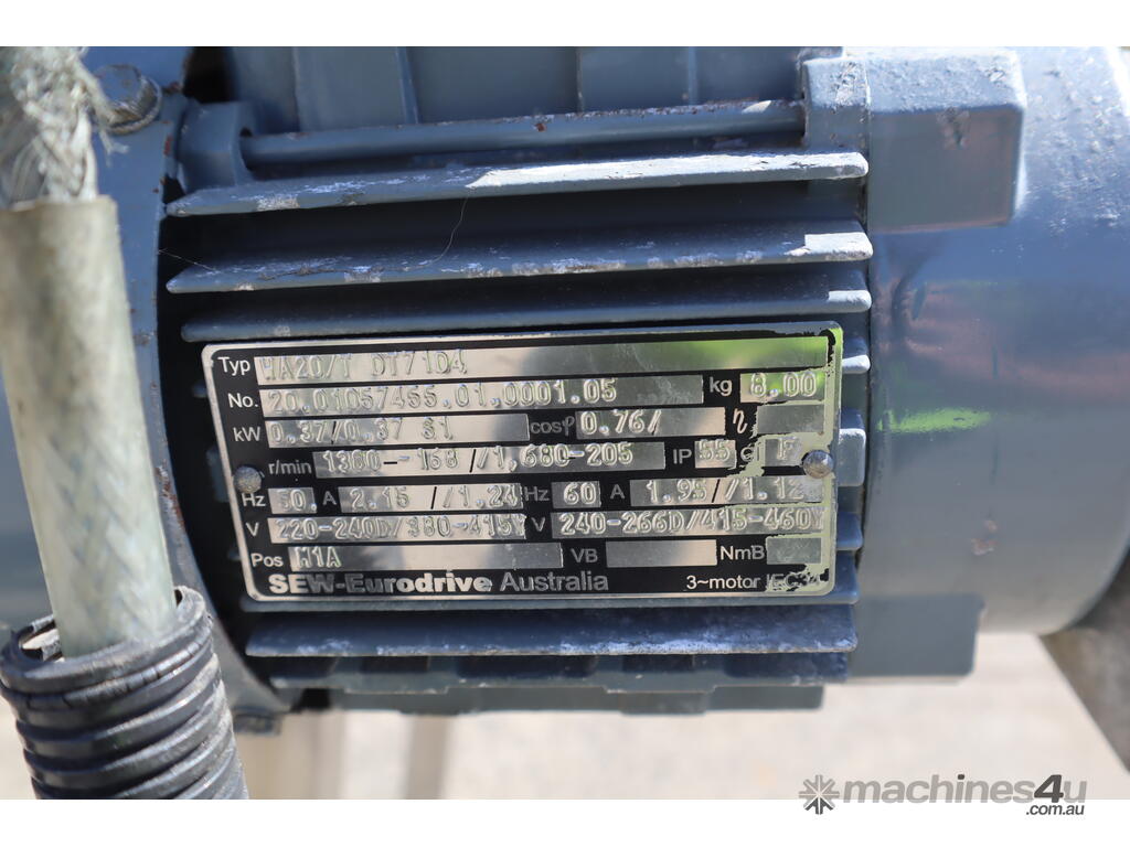 Used proali Stainless Curved 90 Degree Corner Motorised Conveyor - Pro ...