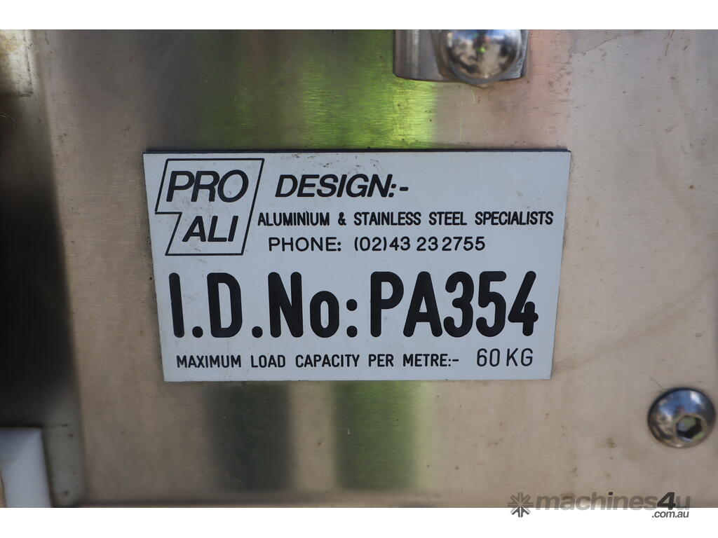 Used proali Stainless Curved 90 Degree Corner Motorised Conveyor - Pro ...