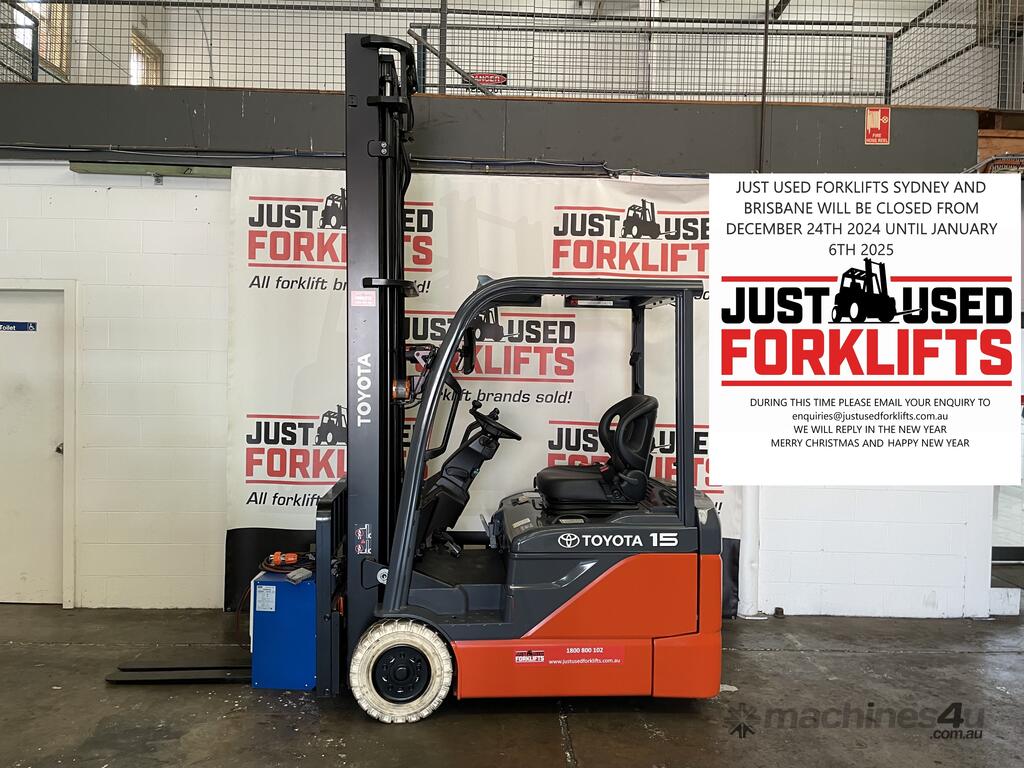 Used 2018 Toyota 8FBE15 Counterbalance Forklifts (1046617)