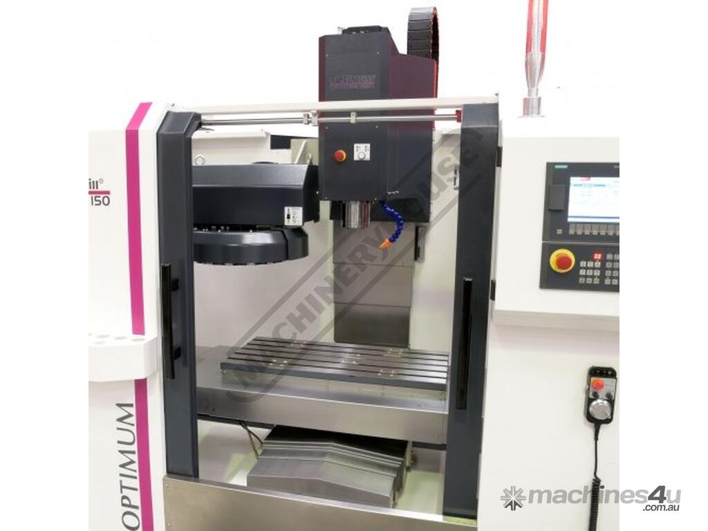 New optimum F150E OPTi-Mill Optimum CNC Milling Machine X 750mm Y 500mm ...