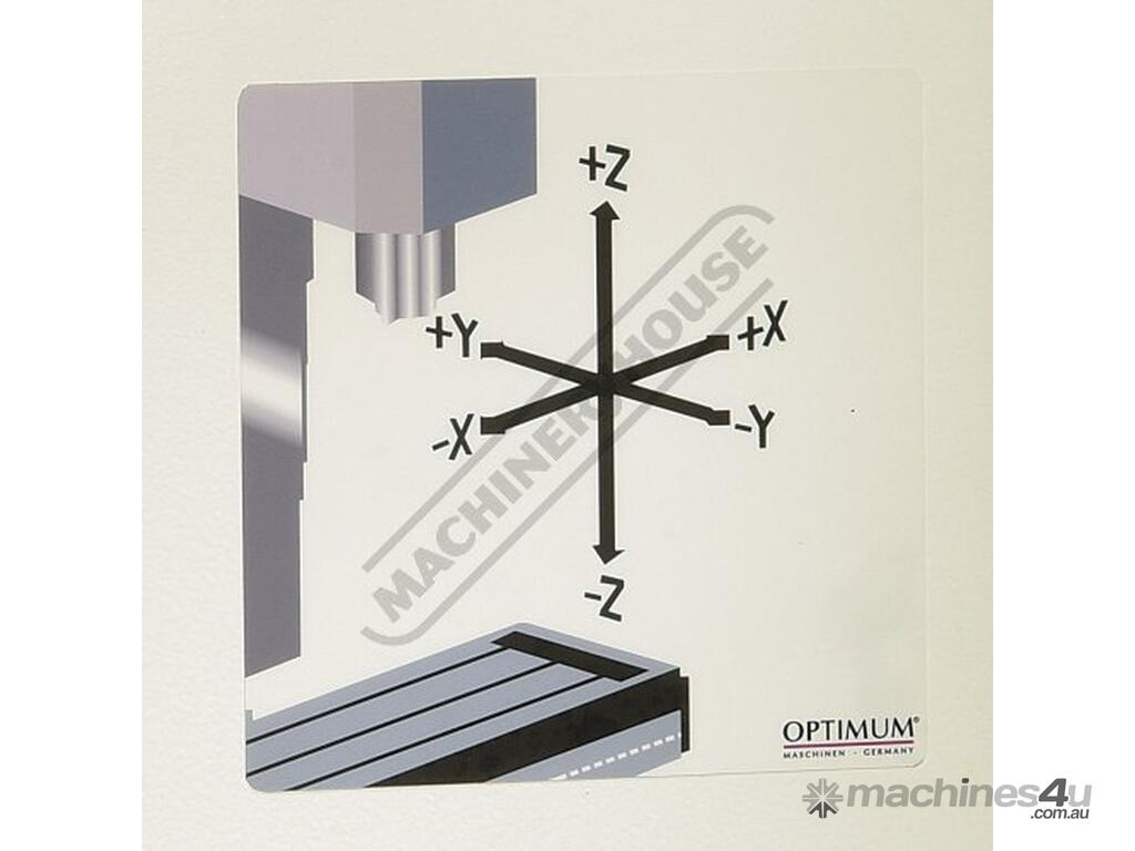 New optimum F150E OPTi-Mill Optimum CNC Milling Machine X 750mm Y 500mm ...