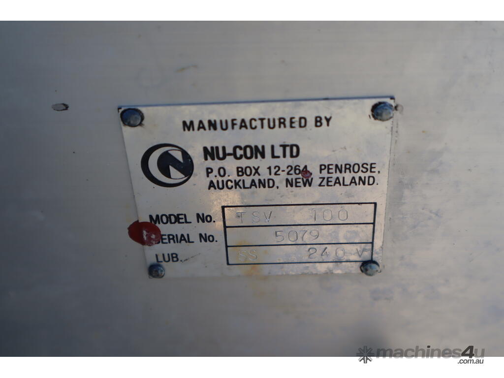 Used nucon 100mm Tube Selector Valve 2-way Diverter - Nu-con TSV-100 ...