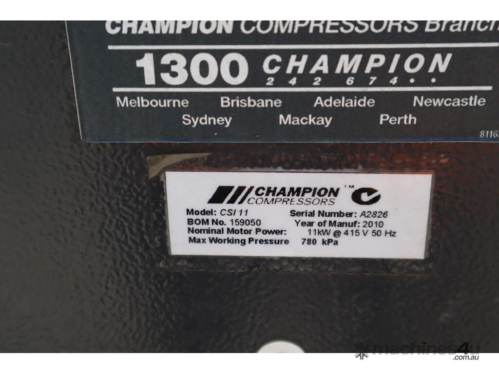 New champion CSI11 Rotary Screw Compressor (947017)