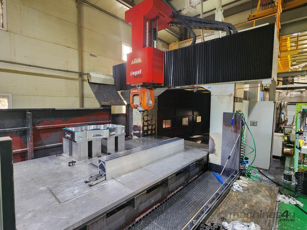 Used 2011 awea 2011 AWEA Model MEGA5 P5025 Bridge type 5-axis Machining ...