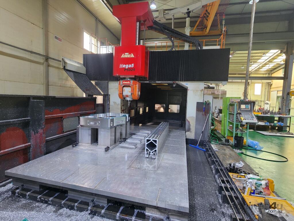 Used 2011 awea 2011 AWEA Model MEGA5 P5025 Bridge type 5-axis Machining ...