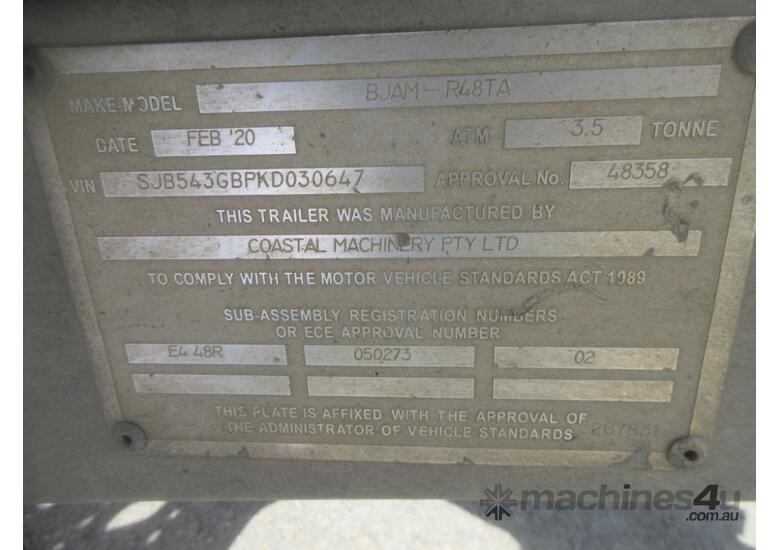 Buy Used 2020 Coastal Machinery 2020 Coastal Machinery BJAM-R48TA ...