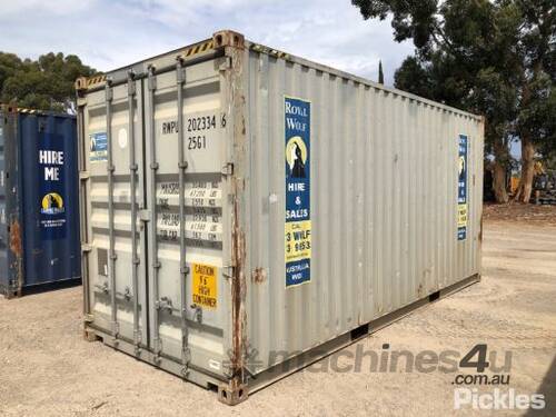 Used 20 High Cube General Purpose Container Manufactured In May 2008 ...
