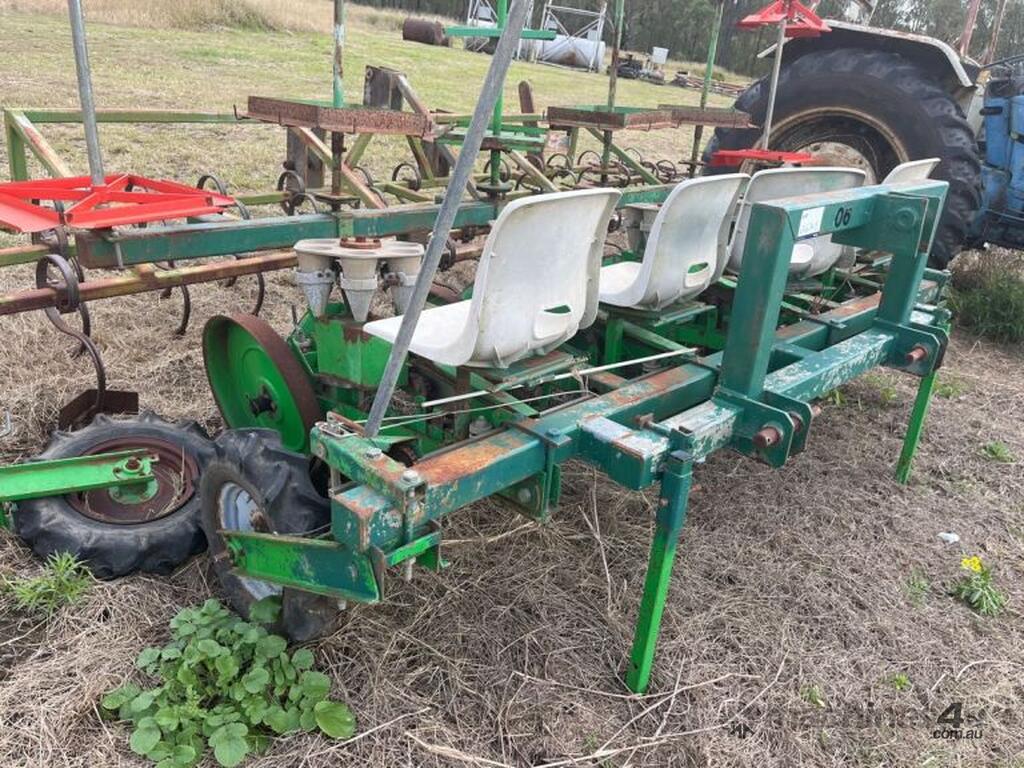Used 1998 Sfoggia Transplanter 4 Row 6 cup rotating head 24 transplant ...