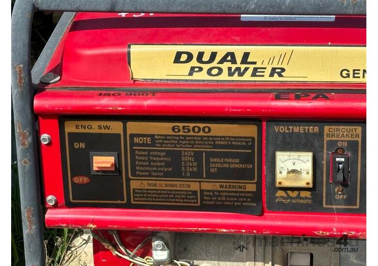 Buy Used DUAL POWER 6500 GENERATOR DUAL POWER 6500 GENERATOR Generator ...