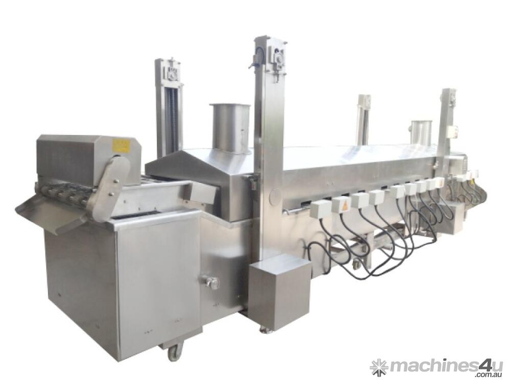 new Pacific Food Machinery PACIFIC 600mm x 4 5m Continuous Fryer ...
