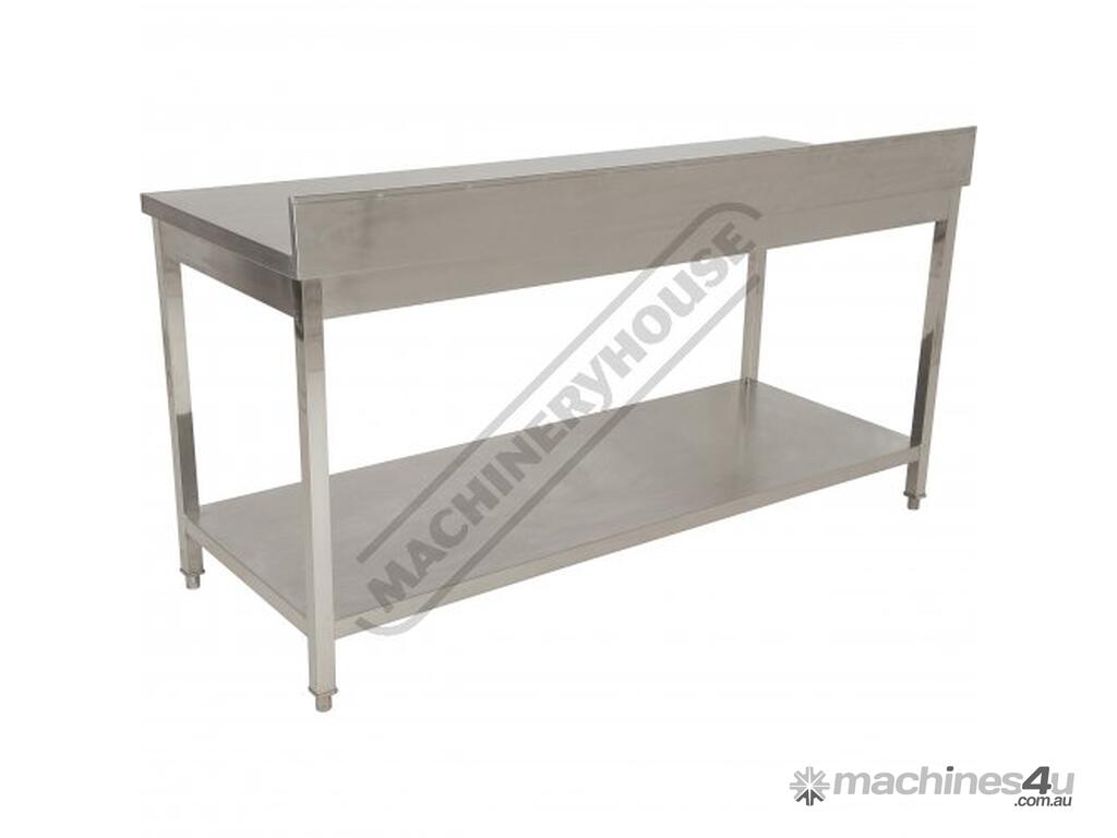 New Hafco SSB-18WS Stainless Steel Bench with Splashback 1800 x 700 x ...