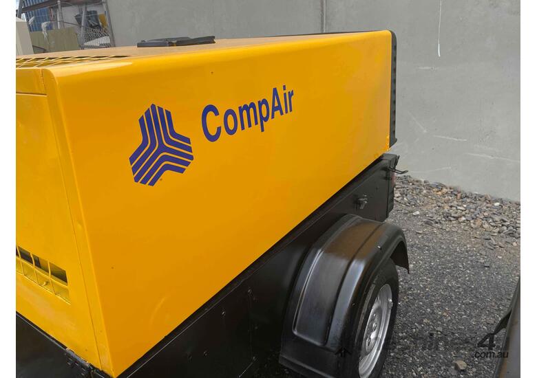 Used 2012 compair Compair C50 EP 180cfm Portable Air Compressor Towable ...