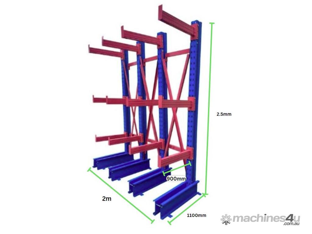 New Tools Galore Heavy Duty Cantilever Racking - 2500mm H x 2000mm ...
