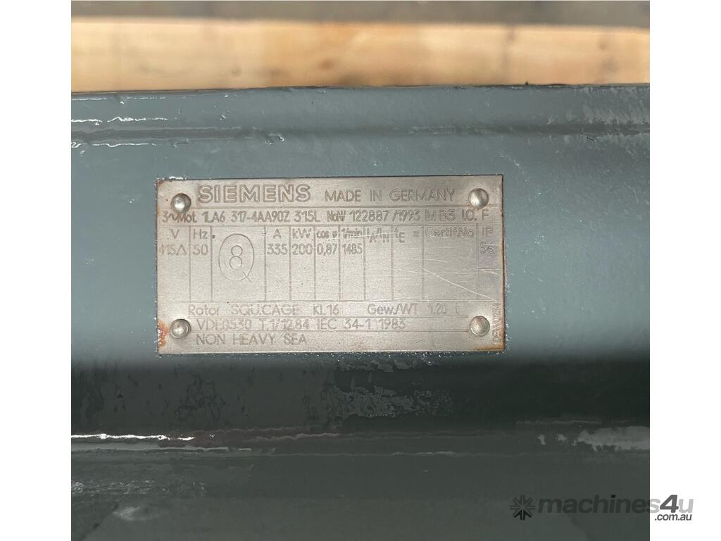 Used siemens 1LA6 317-4AA90Z 315L AC Motors (902722)
