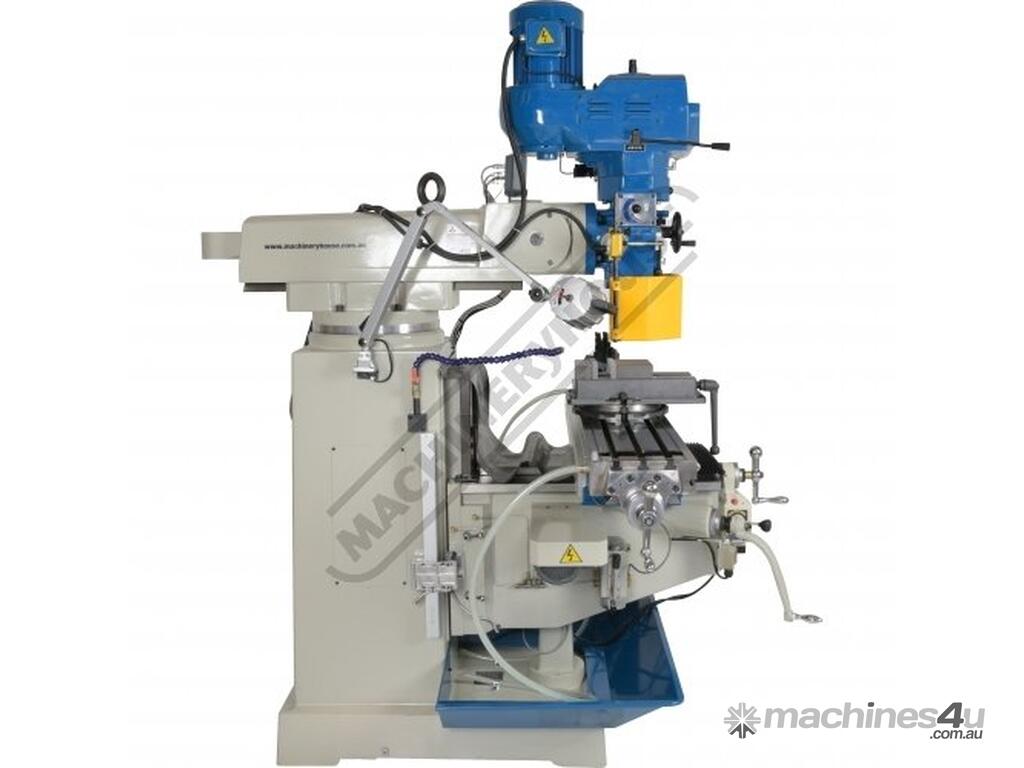 New hafco metalmaster BM-63VE Industrial Turret Milling Machine Table ...