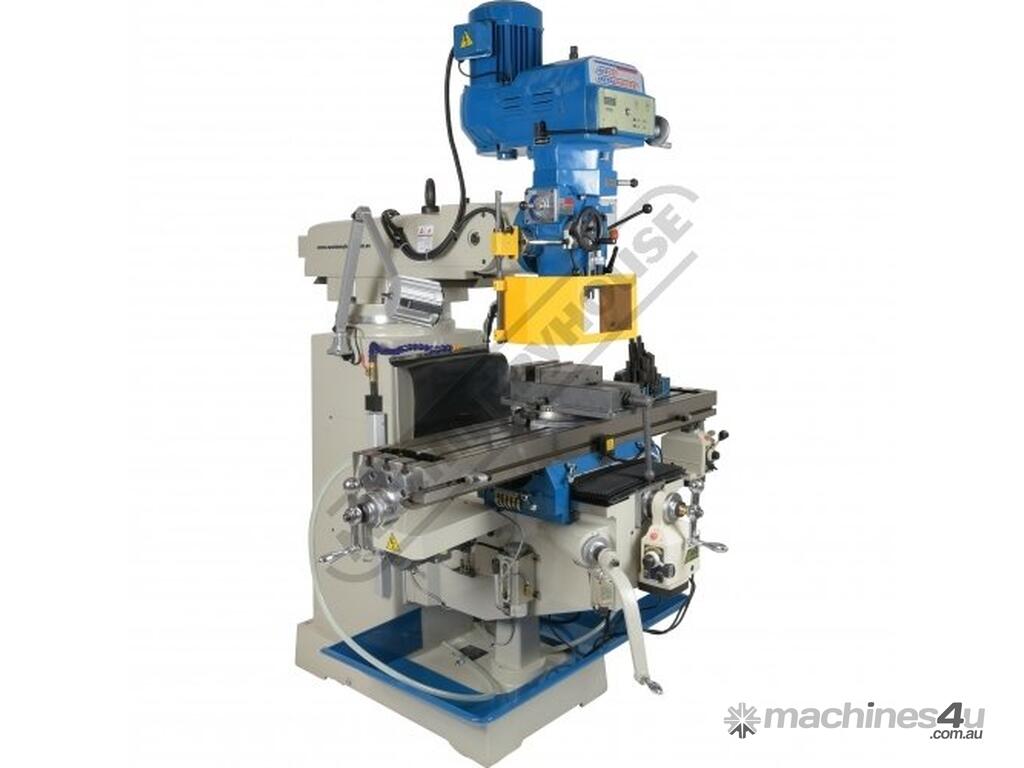 New hafco metalmaster BM-63VE Industrial Turret Milling Machine Table ...