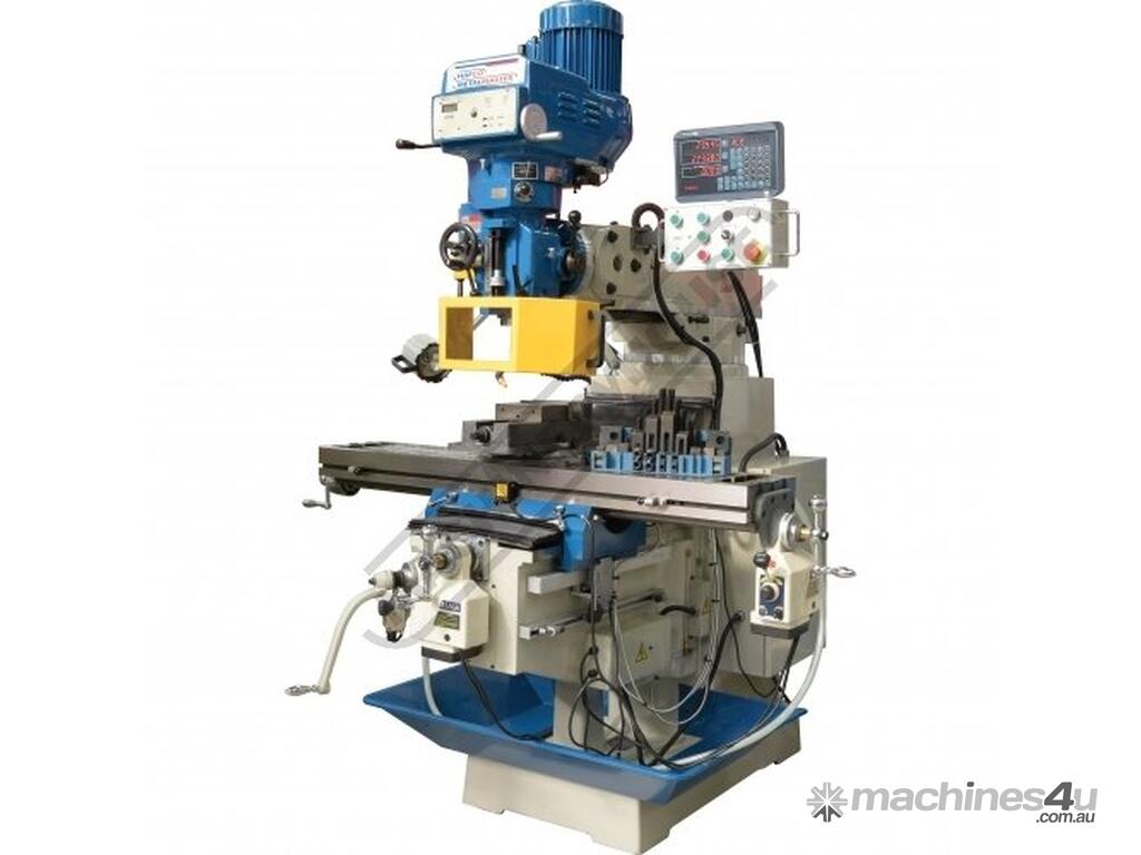 New hafco metalmaster BM-63VE Industrial Turret Milling Machine Table ...