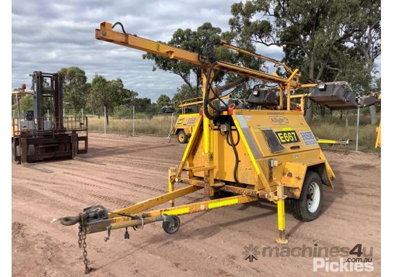 Used 2007 allight 2007 Allight Single Axle Light Tower Trailer Mobile ...