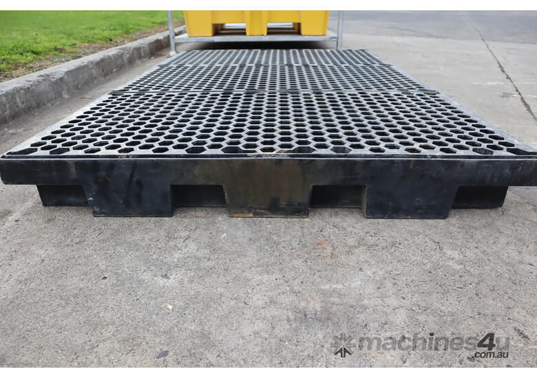 Used Drum Platform Bund Large Drip Spill Containment Drum Platform Bund ...