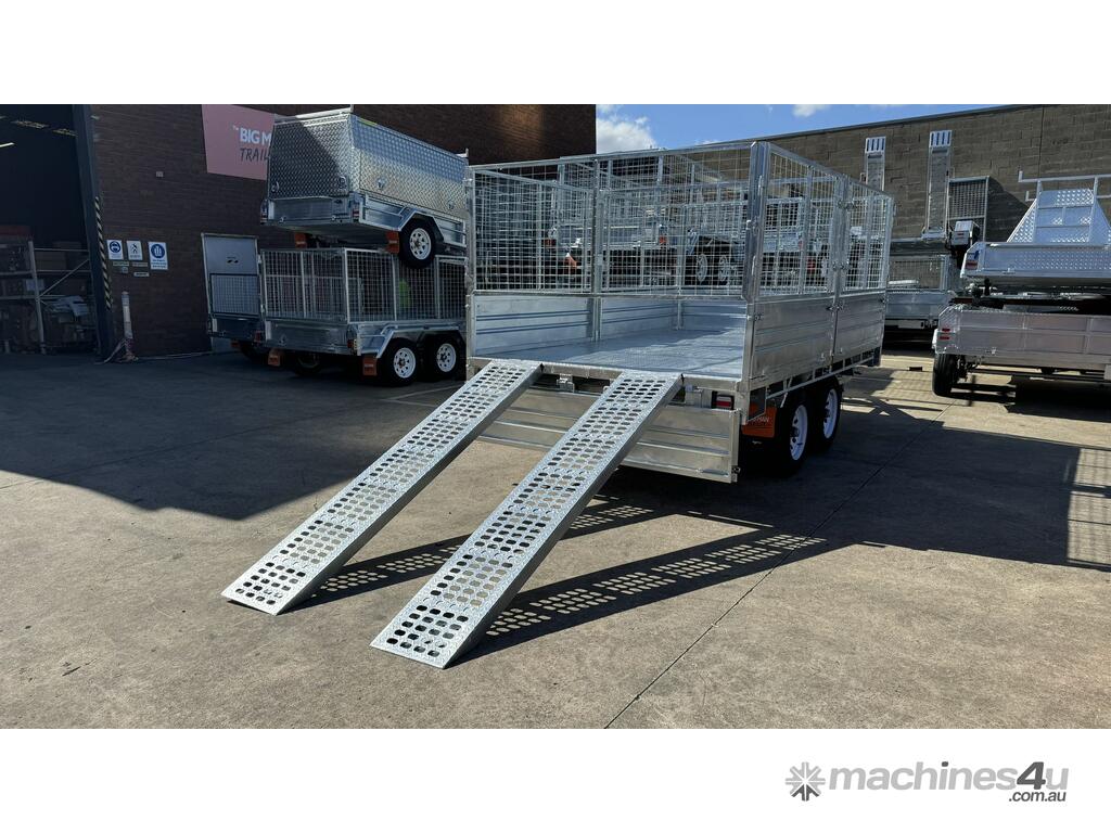 Buy New big man BIGMAN TRAILER 12x7 Flat Top Tipper Trailer 3500KG with ...