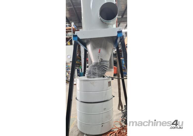 Used 2011 trupro Industrial Dust Extractor DE-25SECK 5HP Two stage dust cyclone with Filter Auto ...