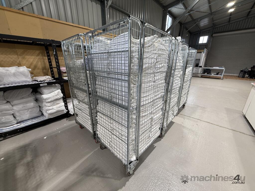 Used 6x Upright Stillages Including Various Linen (1161124)