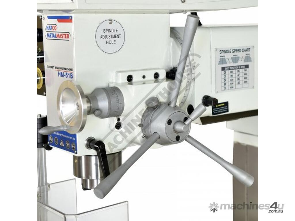 New hafco metalmaster HM-51B Workshop Turret Milling Machine Table ...
