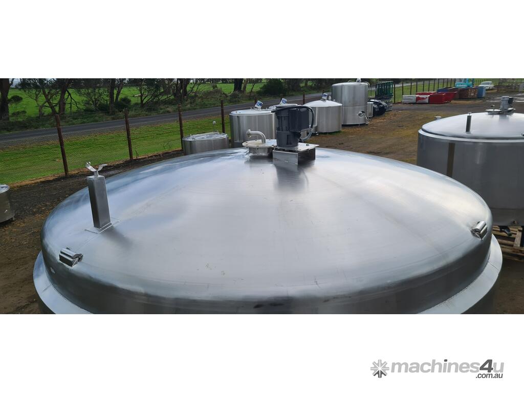 Used Not Specified Unknown 7000lt STAINLESS STEEL TANK MILK VAT ...