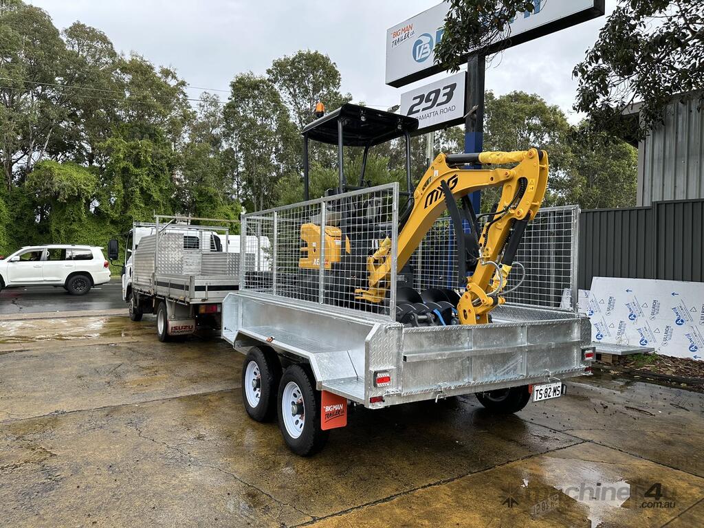 Buy New big man BIGMAN TRAILER 8x5 Galvanised Cage Mesh Hydraulic ...