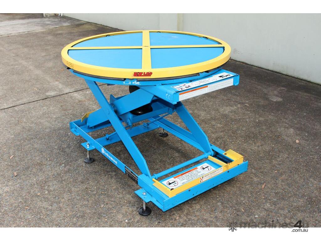 Used bishamon Air Operated Table Pallet Positioner Leveller Pallet ...