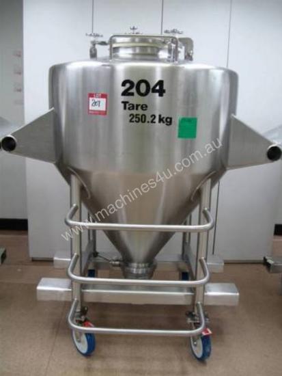Used tanner Stainless tote tumble mixer blending bins mixing Dry ...