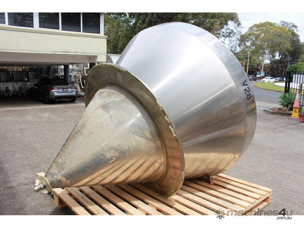 used alfa laval Stainless Steel Insulated Pressure Conical Vessel ...