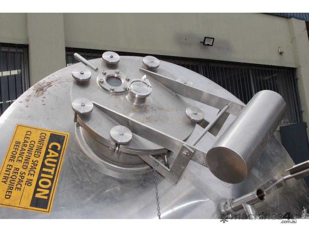 used alfa laval Stainless Steel Insulated Pressure Conical Vessel ...