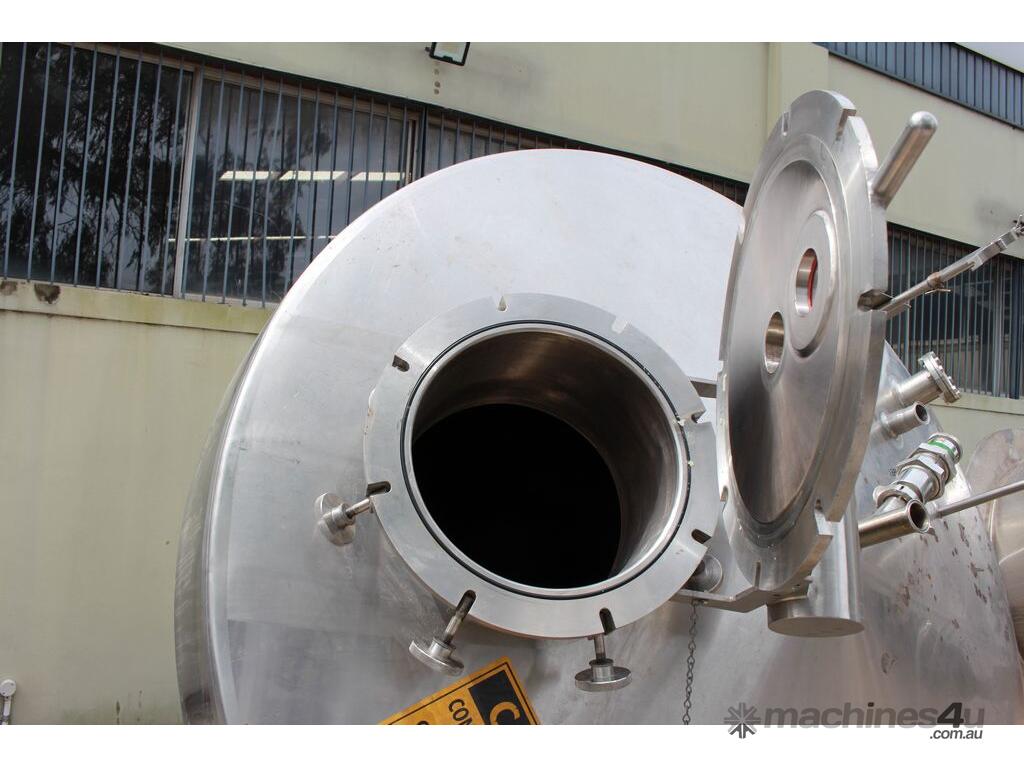 used alfa laval Stainless Steel Insulated Pressure Conical Vessel ...
