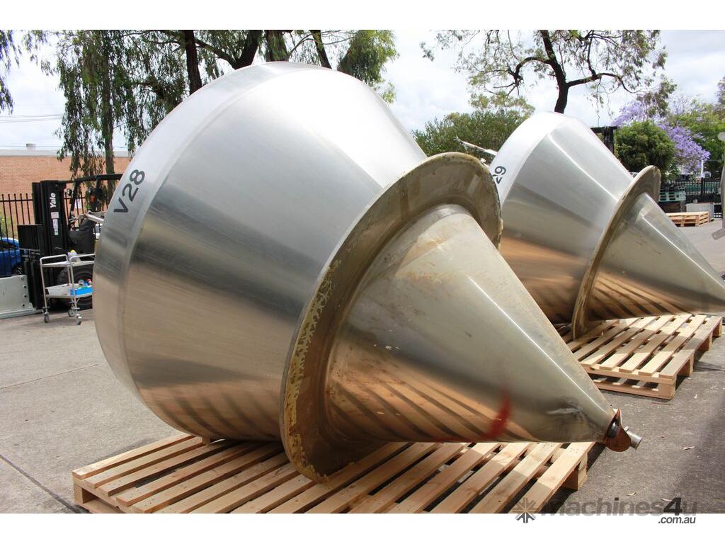 used alfa laval Stainless Steel Insulated Pressure Conical Vessel ...